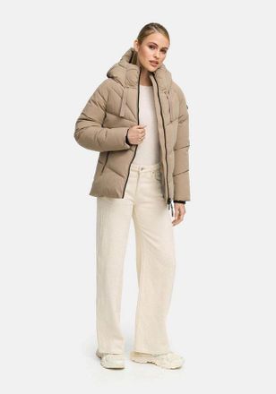 Marikoo Winterjacke Kwamee Schr&auml;g gesteppte Winterjacke mit fester Kapuze