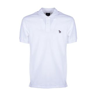 Paul Smith Cotton Zebra Poloshirt - - Tops - Herren - Wei&szlig; - 2XL