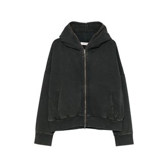 Entire studios Faded-effect Zip-up Hoodie
