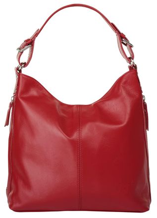 Samantha Look Handtasche Echt Leder Damen | Made in Italy, elegante Schultertasche, Umh&auml;ngetasche aus Leder | 017580