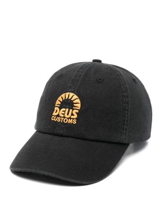 Deus casquette &agrave; logo brod&eacute; - Noir