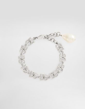 Dolce & Gabbana Gliederarmband Multi-logo Dg - Frau Bijoux Silber Metall Onesize
