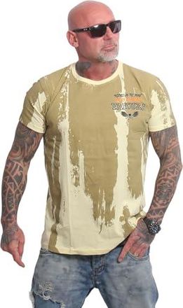 Yakuza T-shirt Fool Allover Regular pour homme, Vanille fran&ccedil;aise, XXL