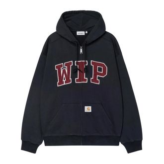 Carhartt Work in Progress Hooded WIP Sweat Jacket - - Sweatshirts & Hoodies - Herren - Blau - L