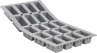 De Buyer De Buyer 1868.01 Elastomoule Mould for 20 Mini Cakes, Grau