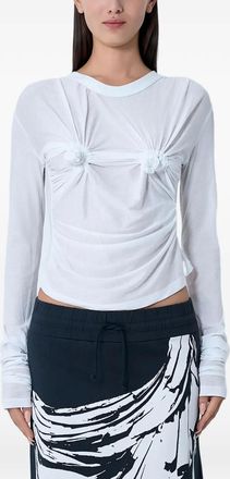 Vaquera ruched top - Wei&szlig;