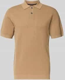 Christian Berg Slim Fit Poloshirt mit Strukturmuster