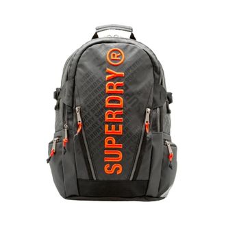 Superdry Schwarzer Tarp All Over Rucksack - - Bags - Herren - Schwarzk - ONE SIZE
