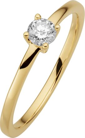 Orolino Ring 585/- Gelbgold glanz 1 Brill. 0,25ct. H/P2
