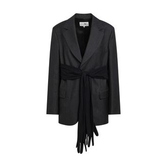 Maison Margiela Damen, Jacken, Schwarzk, XSGr&ouml;&szlig;e