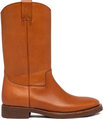 Buttero stitch detail boots - Braun