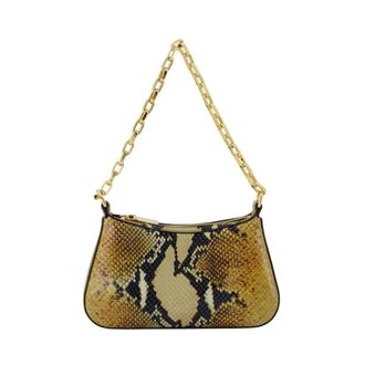Alexander McQueen Braune Leder T Bar Mini Handtasche - - Bags - Damen - Mehrfarbig - ONE SIZE
