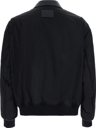 Balenciaga Tech Fabric Bomber Jacket - Black