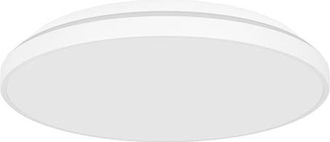 Eglo LED Deckenleuchte Crespillo, 1 flammige Aufbauleuchte aus Stahl und Kunststoff, Deckenlampe in Wei&szlig;, LED Aufbaulampe neutralwei&szlig;, &Oslash; 24 cm