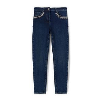 Motivi Skinny Jeans mit bestickten Taschen - - Jeans - Damen - Blau - 2XS