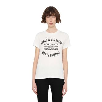 Zadig&Voltaire T-shirt Walk Icon Blason - Femme - Tops - Blanc - Taille: 40 FR