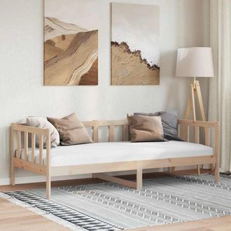 vidaXL Lit Bois de pin massif 90x200 cm Vidaxl