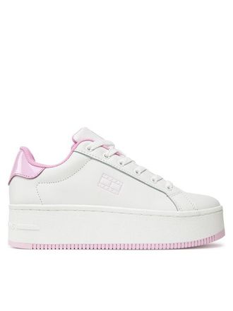 Tommy Jeans Sneakers Tjw Flatform Patent Sneaker EN0EN02864 Écru