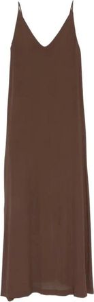 Nude Nude, Femme, Robes, Brun, Taille: 36 FR V Neck Dress