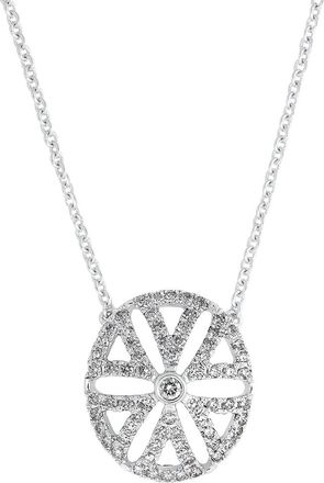 Edenly Halskette Schicksal - Arabesque Variation - 18 Karat Weißgold und Diamanten