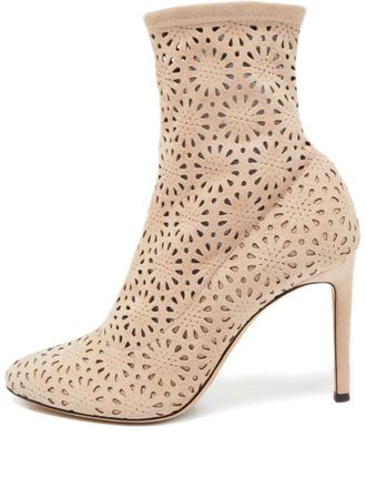 Giuseppe Zanotti bottines pre-owned 110 mm à design perforé - Tons neutres