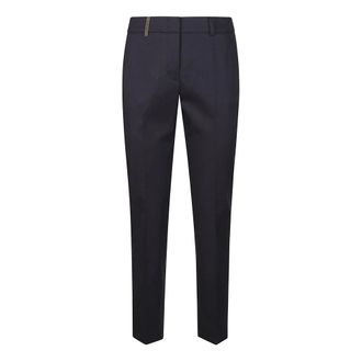 PESERICO Femme, Pantalons, Bleu, Taille: 44 FR Pantalon Cigarette
