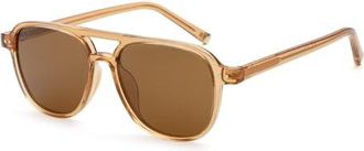 Generic Lunettes De Soleil Polaris&eacute;es &Agrave; Grande Monture For Hommes, Id&eacute;ales For La Conduite, Les F&ecirc;tes, Les Vacances Et Le Shopping For Femmes.(Orange)