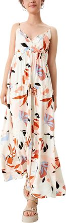 QS by s.Oliver Q/S designed by - s.Oliver Damen Dress Kleid, Helles_beige, 34 EU