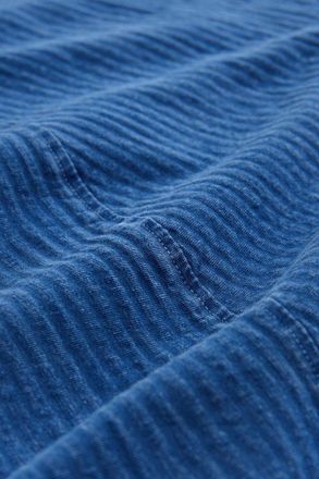 Next Midikleid Denim-Seersucker-Midikleid aus Jersey (1-tlg)
