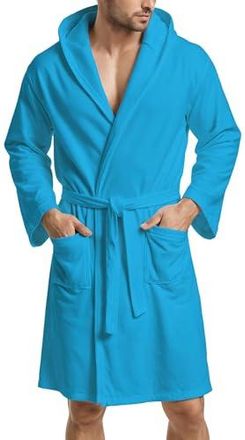 Petti Artigiani Italiani PETTI - Peignoir de Bain - Mixte - Céleste - XXL