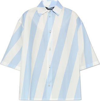 Jacquemus Homme, Chemises, Bleu, Taille: L The Triangle shirt
