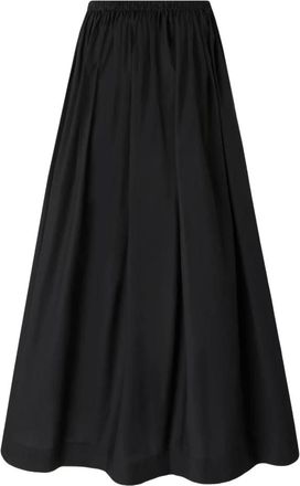 Pinko Pinko, Femme, Jupes, Noir, Taille: 36 FR Gonna in popeline di cotone