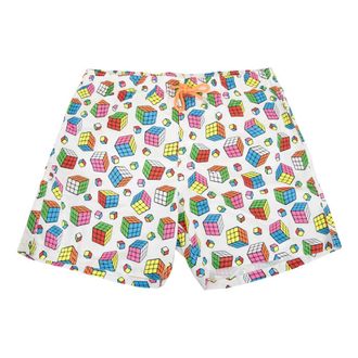 MC2 Saint Barth Homme, Maillots de bain, Multicolore, Taille: L Short de bain homme avec motif cube Rubik