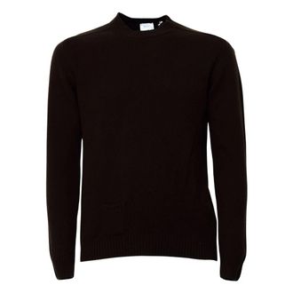 04651/ Strickpullover mit Rundhalsausschnitt - - Knitwear - Herren - Braun - M