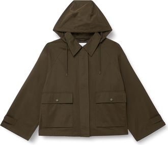 Marc O'Polo Denim Womens 342116370303 Short Cotton Jacket with Detachable