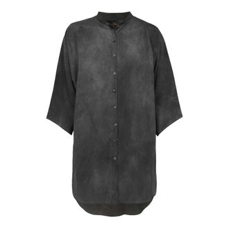 Cortana Salome- chemise en soie essence teinte- - Femme - Blouses et Chemises - Vert - Taille: 34 FR