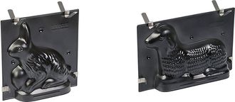 Original Kaiser WMF Kaiser Osterbackformen Lamm/Hasen Backform antihaftbeschichet Oster-Backform (2-TLG. Sparpack Hase/Lamm)