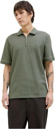 Jack & Jones Zip Jjeaustin Polo zipp&eacute; SS Sn, Agave Green, M Hommes