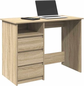 vidaXL Vidaxl - Bureau ch&ecirc;ne sonoma 102x50x75 cm bois ding&eacute;nierie