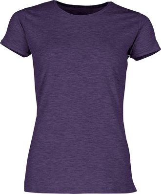 Fruit Of The Loom Ladies Iconic T-Shirt Gr&ouml;&szlig;e S - XXL, Farbe:violett meliert, Gr&ouml;&szlig;e:2XL