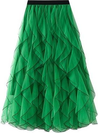 Generic Jupe Halloween Femme - Jupe Longue Élégante dautomne pour Femmes Taille Haute avec Motif Maillard pour Occasions Spéciales et Sorties Cocktail Style A