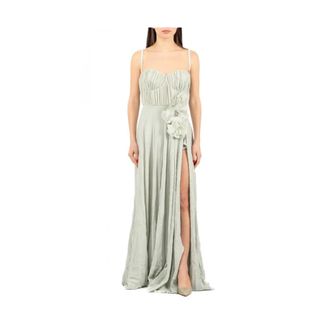 Elisabetta Franchi Femme, Robes, Vert, Taille: 38 FR Robe &Eacute;l&eacute;gante