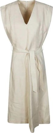 Incotex Robe Au Genou - Cr&egrave;me