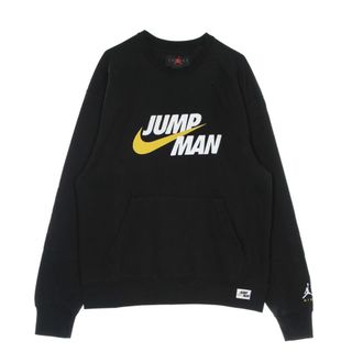 Nike Jordan Homme, Sweatshirts et sweats &agrave; capuche, Noir, Taille: XL SweaT-shirt l&eacute;ger &agrave; col rond avec poche kangourou