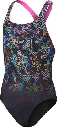 Speedo Kinder Badeanzug DIGI PLMT MDLT 1PC JF BLACK/PINK