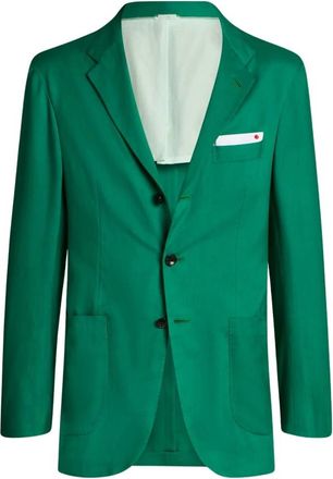 Kiton Homme, Vestes, Vert, Taille: 2XL Veste crois&eacute;e en cachemire