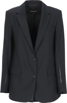 Fabiana Filippi Femme, Vestes, Bleu, Taille: 38 FR Veste Oversize