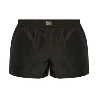 Dolce & Gabbana Badeshorts mit Logo-Plakette - - Swimwear - Herren - Schwarzk - M