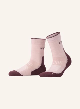 Icebreaker Trekking-Socken Hike + Light Crew Mit Merinowolle beige