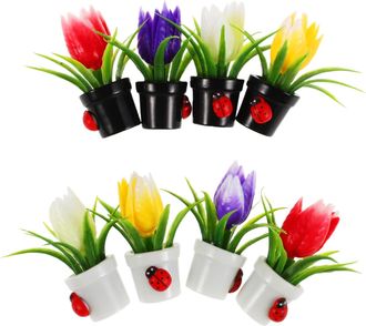 BESPORTBLE 8 St&uuml;ck Miniatur Bonsai Dekor K&uuml;nstliche Topfpflanzen Miniatur Puppenhaus Zubeh&ouml;r Tischdeko Platzsparend Realistisch